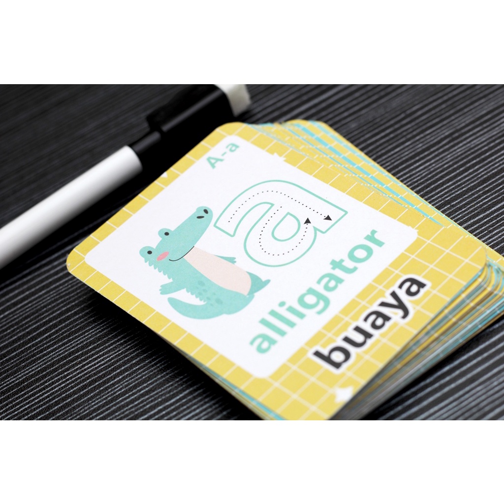 Wipe AND CLEAN | Wipeclean FLASHCARD | Alphabet | Alphabet Card | Child ...