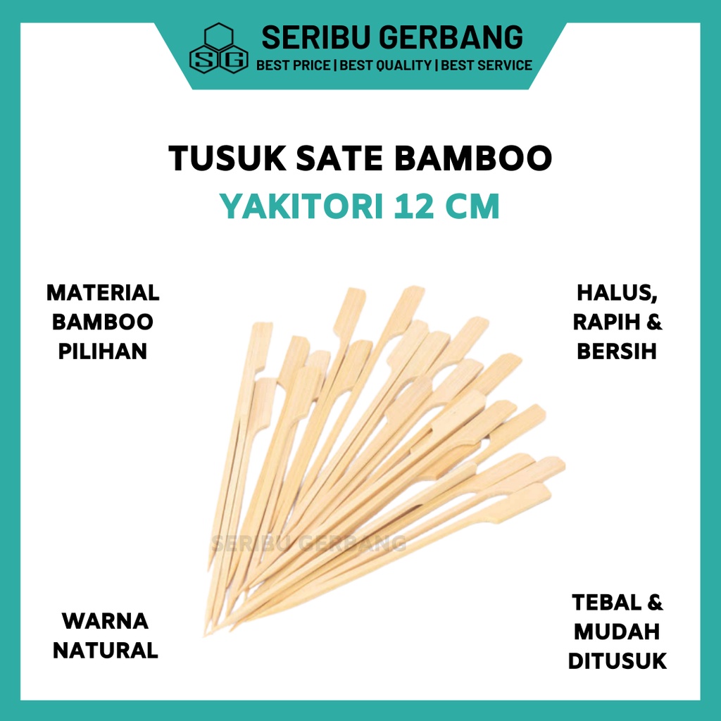YAKITORI SATE SICKER JAPANESE BAMBOO FLAG TEPPO SKEWER 11 CM | Shopee ...