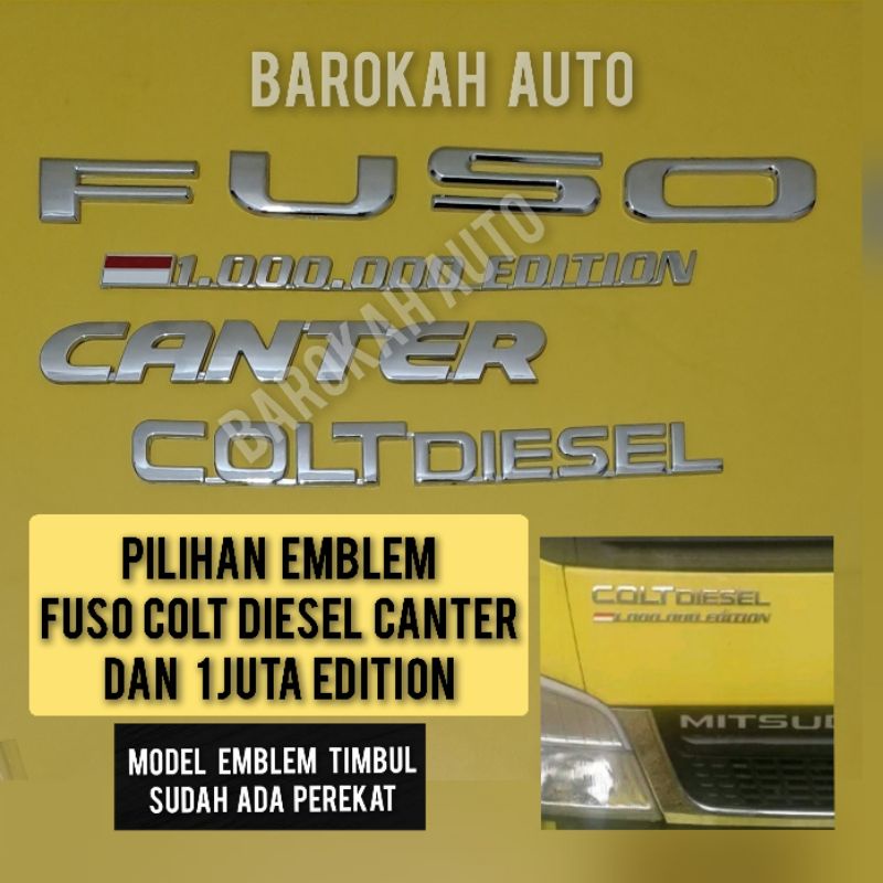Fuso colt diesel canter emblem car logo 1 million edition | Shopee ...