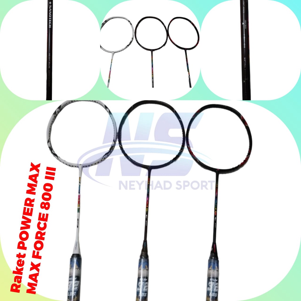 Badminton Racket POWER MAX MAX FORCE 800 III | Shopee Philippines