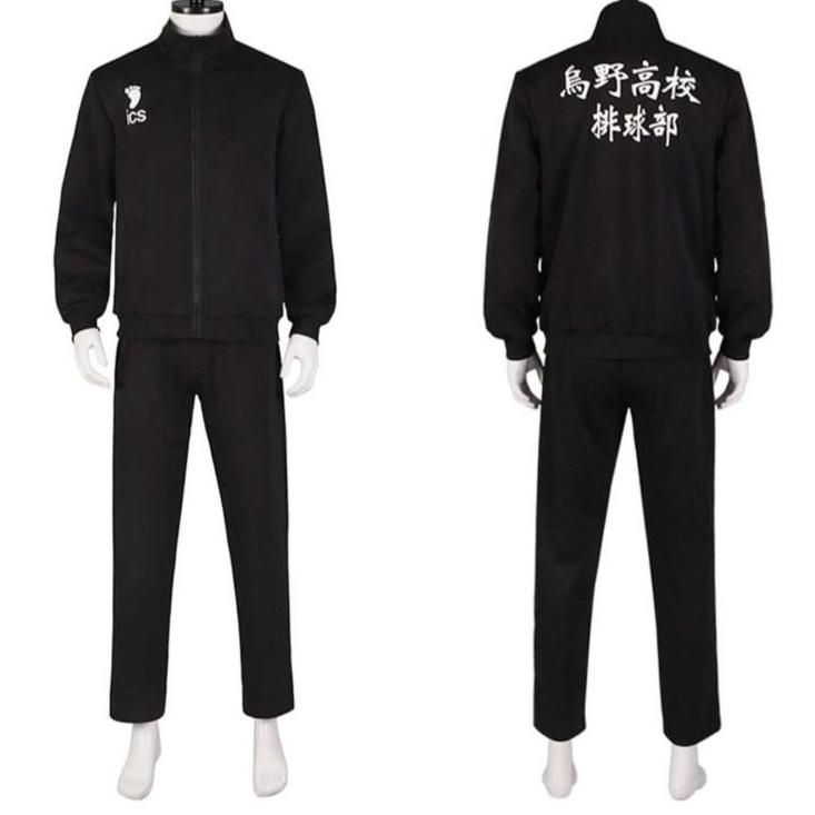 Haikyuu karasuno ics Jacket And haikyuu ics training Pants | Shopee ...