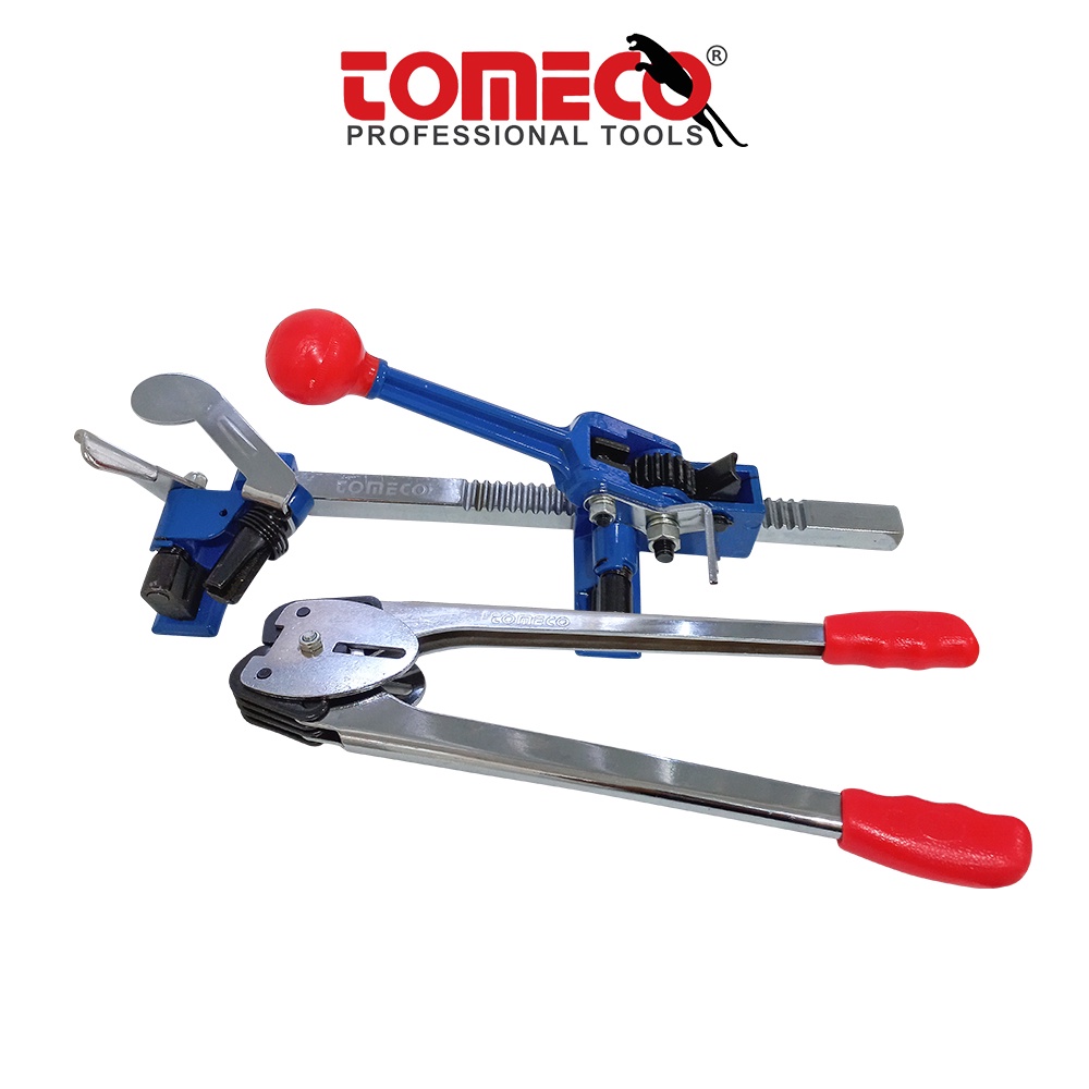 Tomeco Manual Plastic Clamp Tool Set Tensioner & Plastic Packing Sealer ...