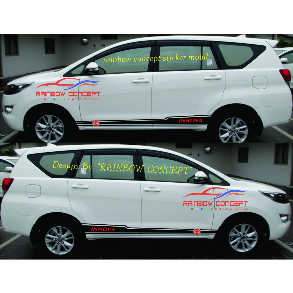 LIST OF INNOVA CAR CUTTING STICKERS TOYOTA INNOVA REBORN SIDE BODY SIDE ...