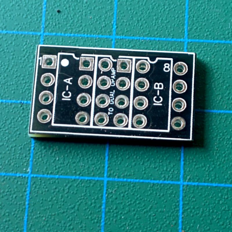 T-audio PCB Adapter Single to Dual Opamp V1 DIP to DIP IC | Shopee ...