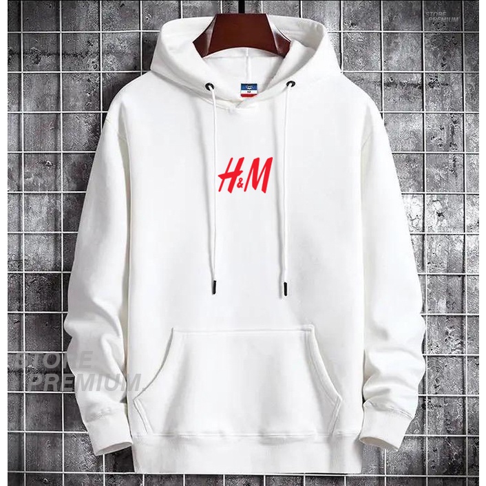 MERAH Premium Red H&M Text Hoodie Jacket Cool Men's Hoodie Sweater ...