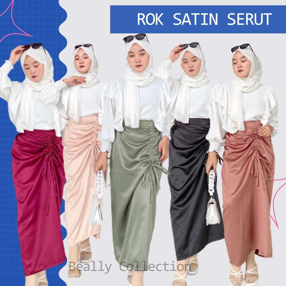 RECOMMENDED DRAWING SKIRT | LOOK KOREAN SATIN SKIRTS | SKIRT SASI SKIRT ...