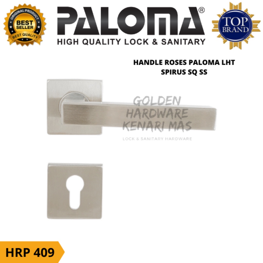 Paloma HRP 409 Minimalist Satin Stainless Steel Home Bedroom Door ...