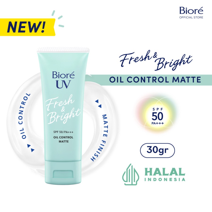 Biore UV Fresh & Bright Oil Control Matte Sunscreen SPF 50+ PA ...