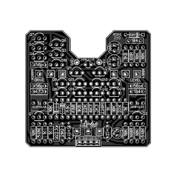 T-audio PCBFX-250 Discrete Drive 1 Inspired by Tube Screamer TS808 With ...
