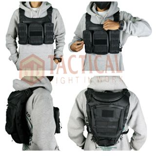 CHEST BAG AND RIDER BAG OR CHEST PROTECTOR VEST AND TACTICAL backpack ...