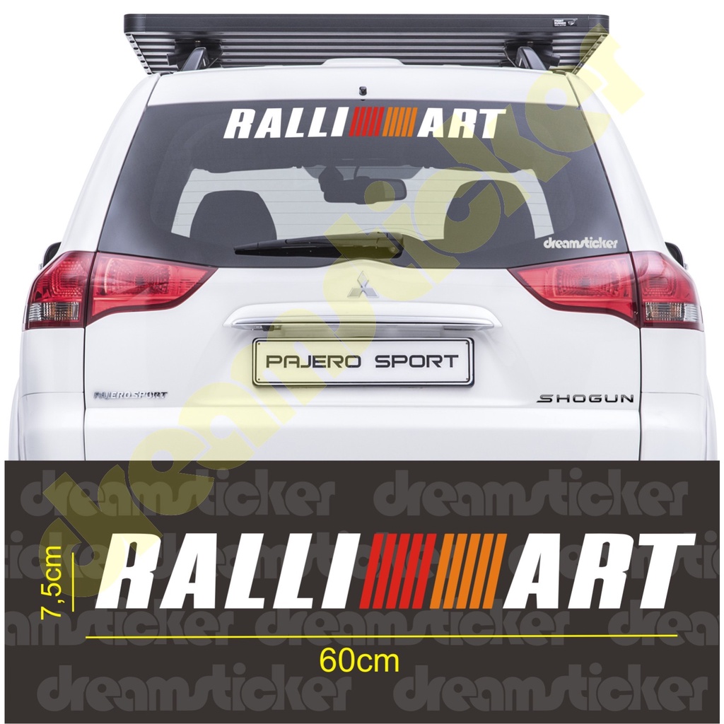 Ralliart Ralli Art Car Sticker Sticker Rear Glass | Shopee Philippines