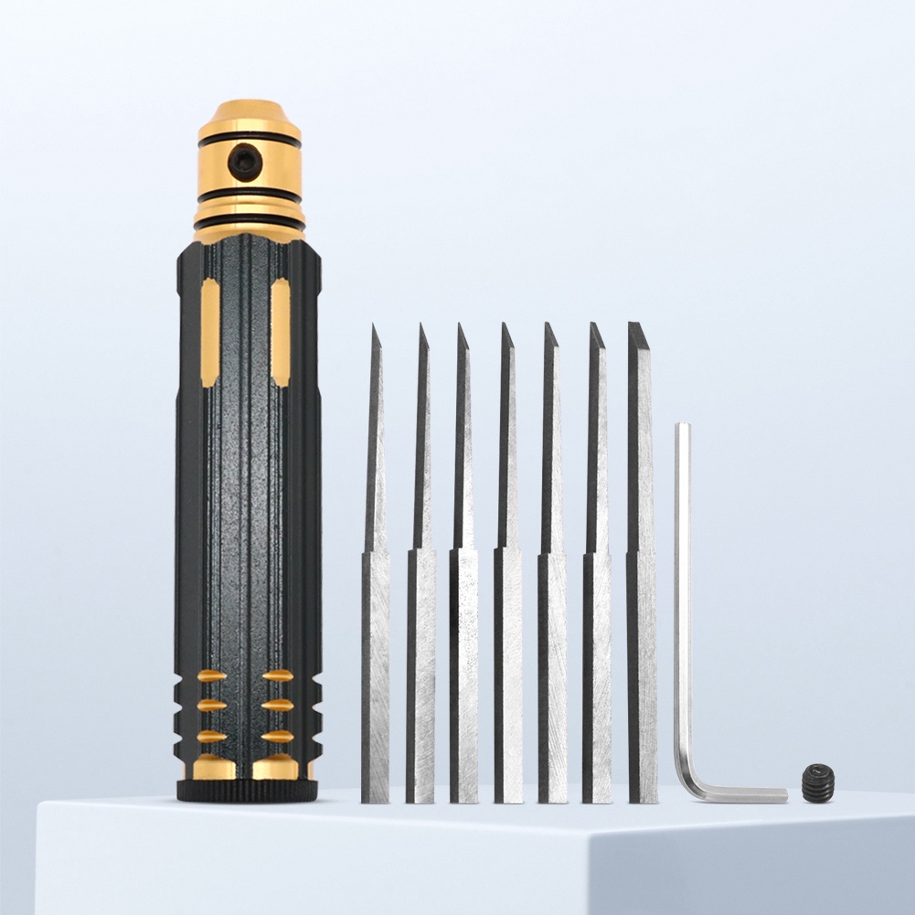 Prime Model Scriber With Blade Resin Carved Scribe Line Hobby Cutting Tool Chisel 7 Replace