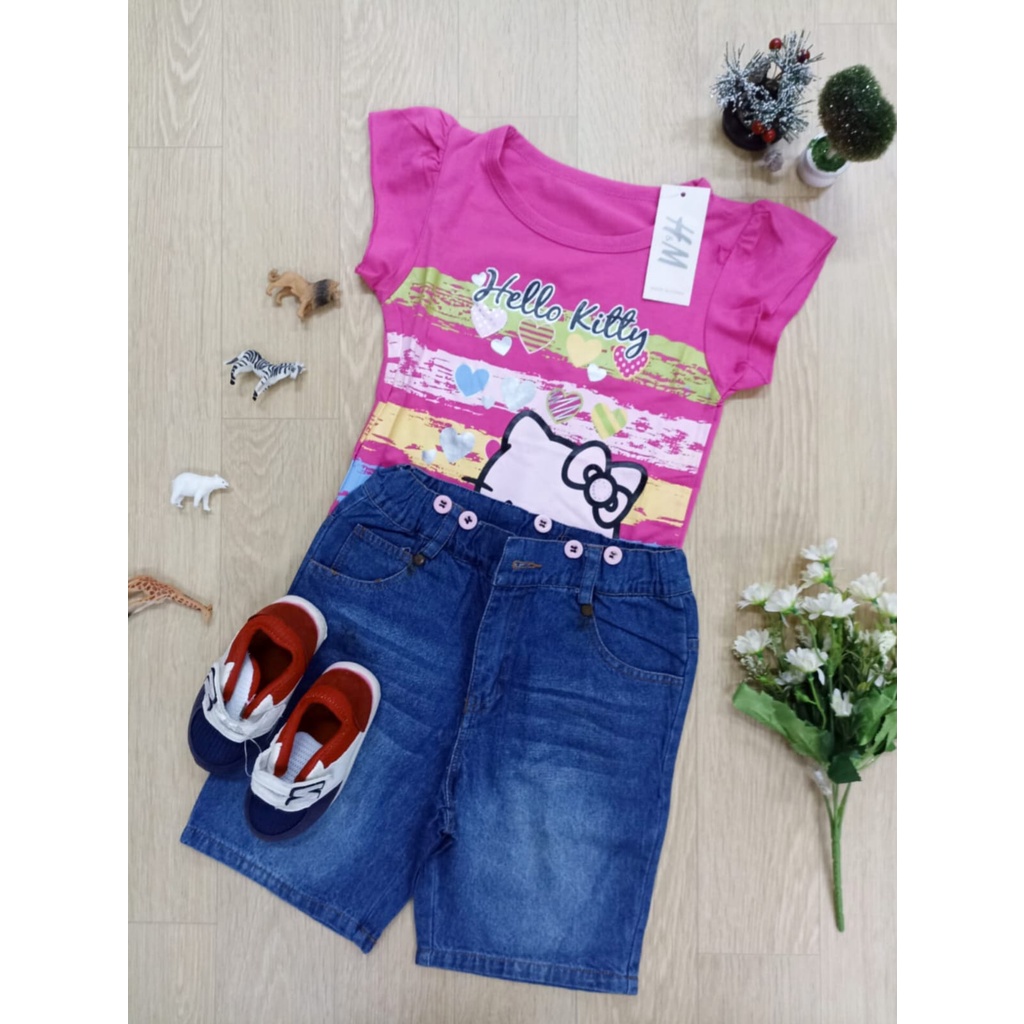 Hello KITTY MOTIF SET / CHILDREN'S SET "H&M" HELLO KITTY MOTIF | Shopee ...
