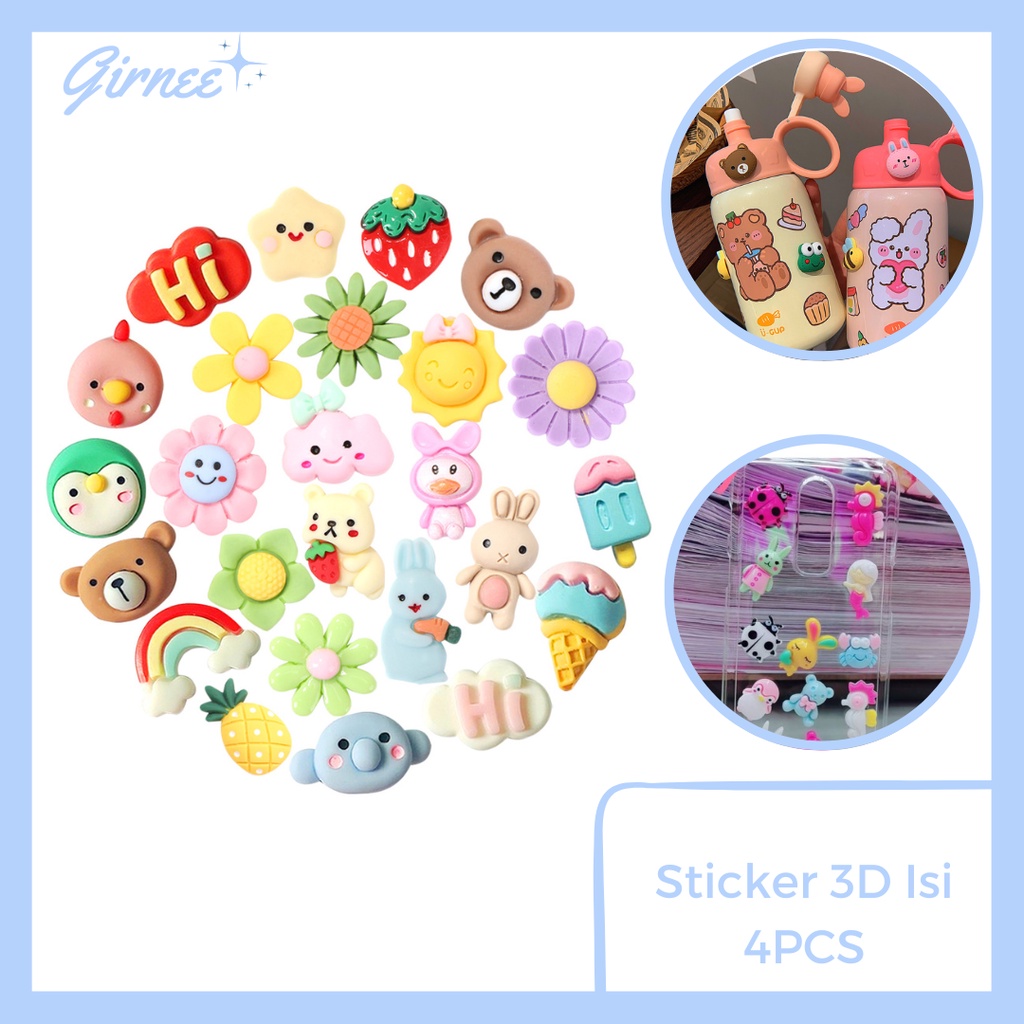 Diy 3D Sticker 3D Sticker/ Cute 3D Sticker/ Multipurpose 3D Sticker/Hp ...