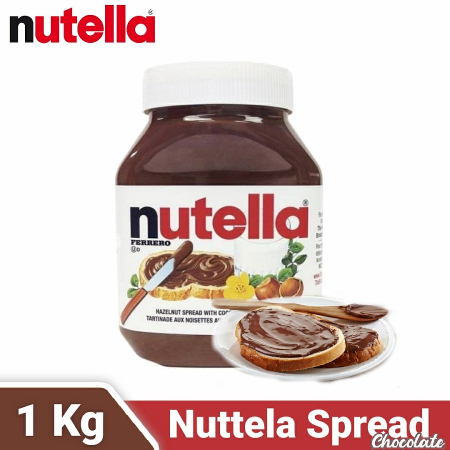 Nutella CHOCOLATE HAZELNUT SPREAD 1KG HALAL Peanut CHOCOLATE Jam ...
