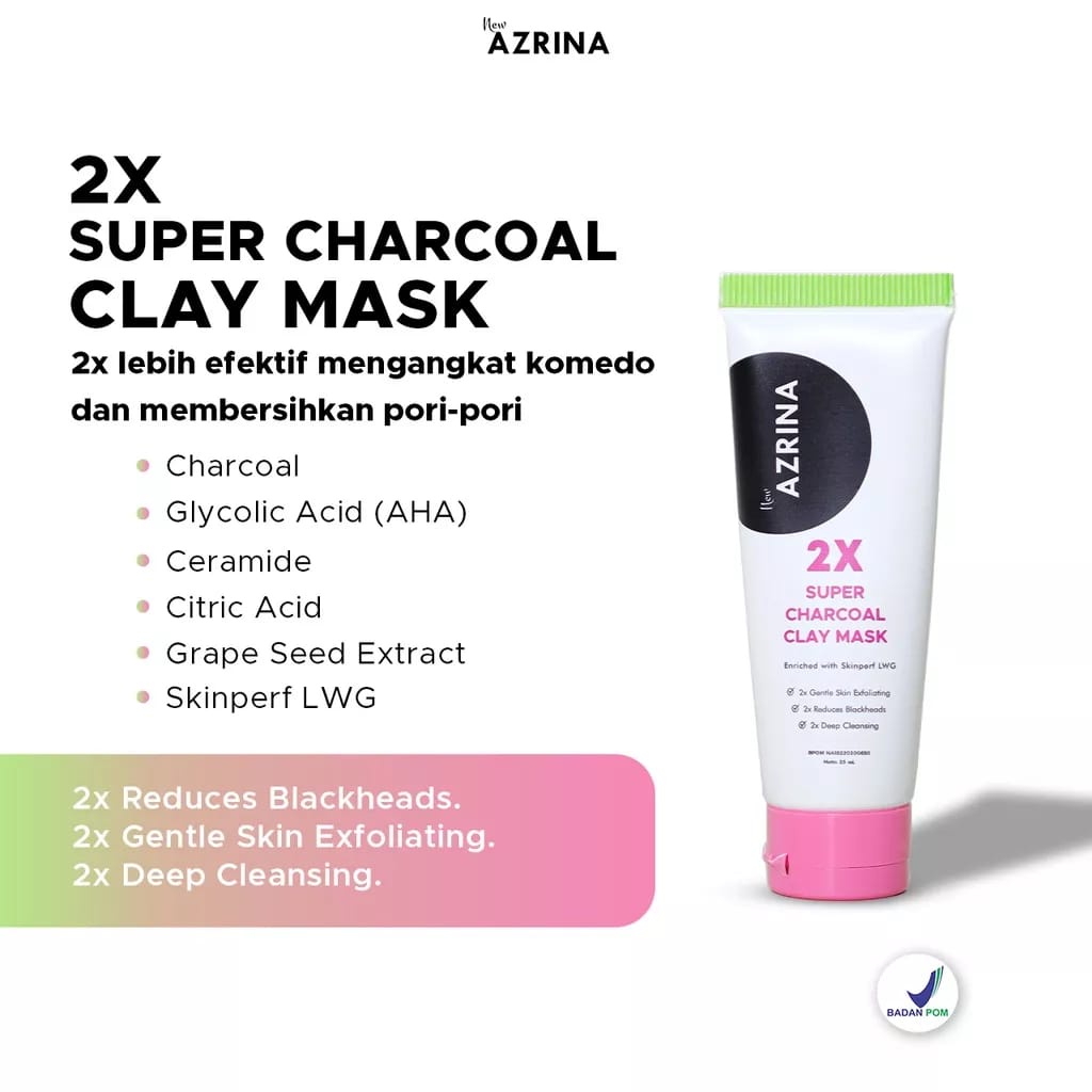Azrina - 2x Super Charcoal Clay Mask | Shopee Philippines