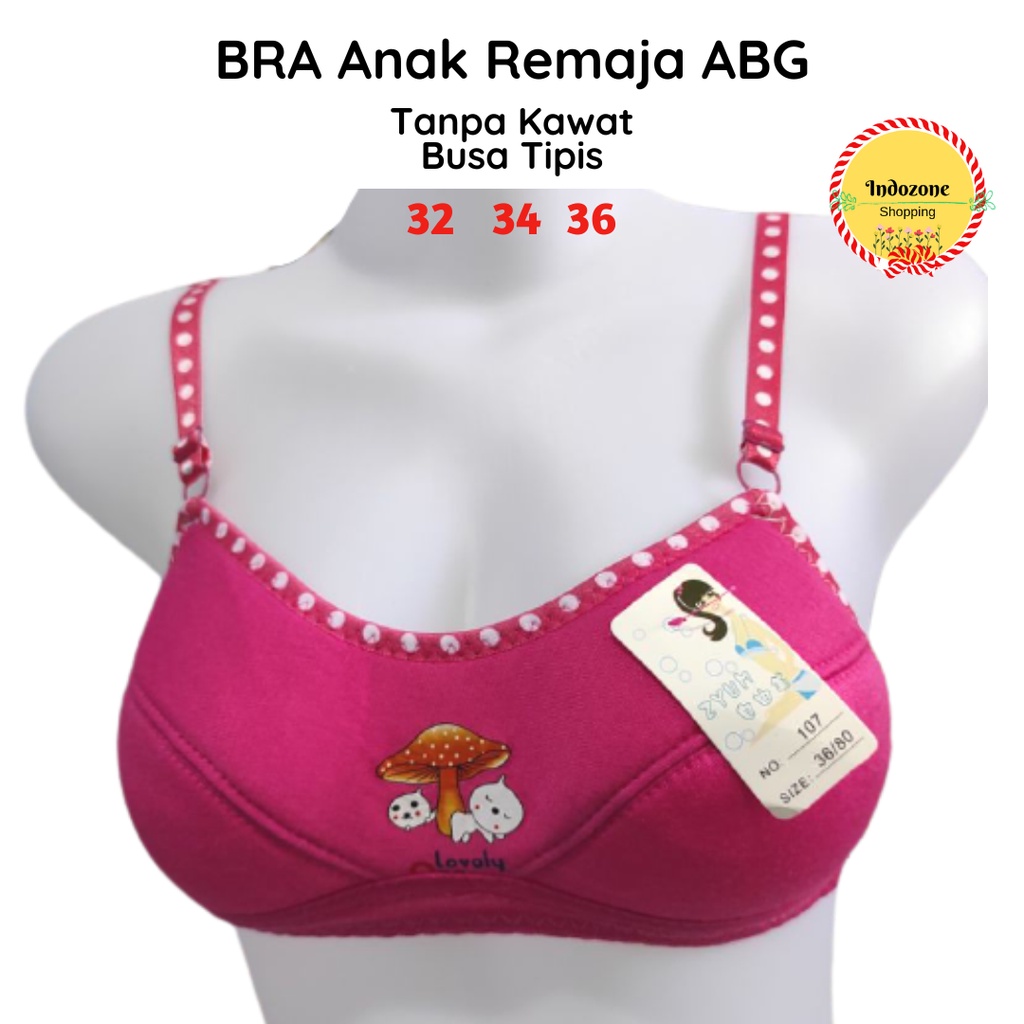 Sport BRA BH FOR TEENAGE CHILDREN PLAIN ZYUM WITHOUT THIN FOAM WIRE ...