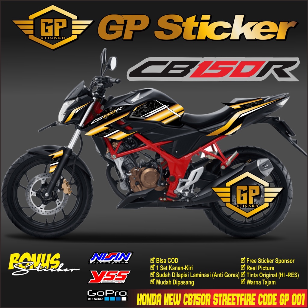 Honda CB150R / CB 150 R MOTORCYCLE STICKER NEW 2015-2017 DECAL STRIPING ...