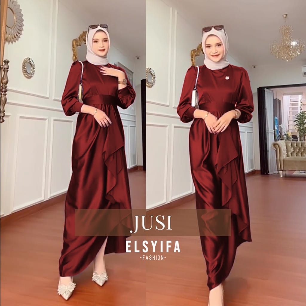 Most - JUSI DRESS SATIN SILK Plain Teenagers VIRAL PREMIUM MATERIAL ...