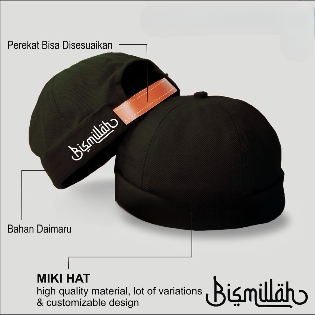 Akley-sport Miki Hat UAS Adult Men Hijrah Cap Mikihat Muslim ...