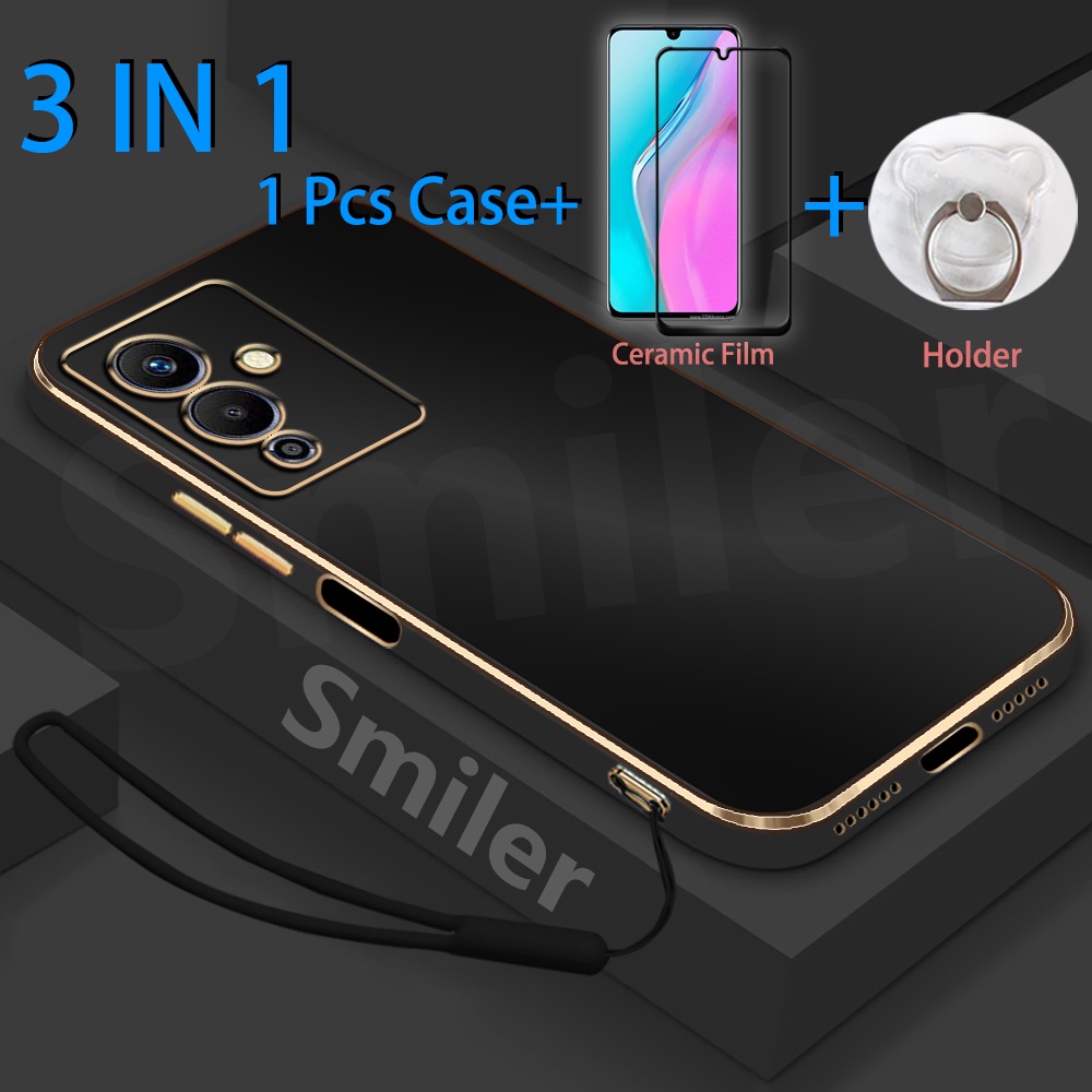 3 IN 1 For Infinix Note 12 5G Note 12 Pro 5G X671 X671B Electroplated ...