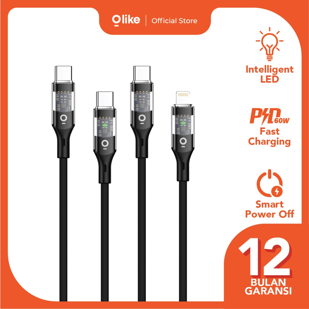 Olike D103 Data Cable C To C 60Watt Fast Charging Automatic Power-Off ...