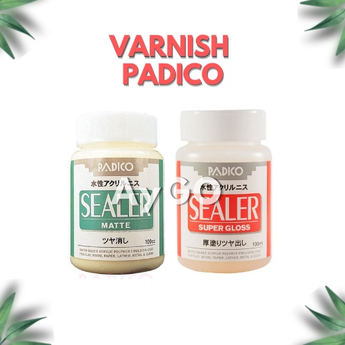 PADICO SUPER GLOSSY 100 VARNISH ML MATTE VARNISH/ PADICO GLAZE/ PADICO ...