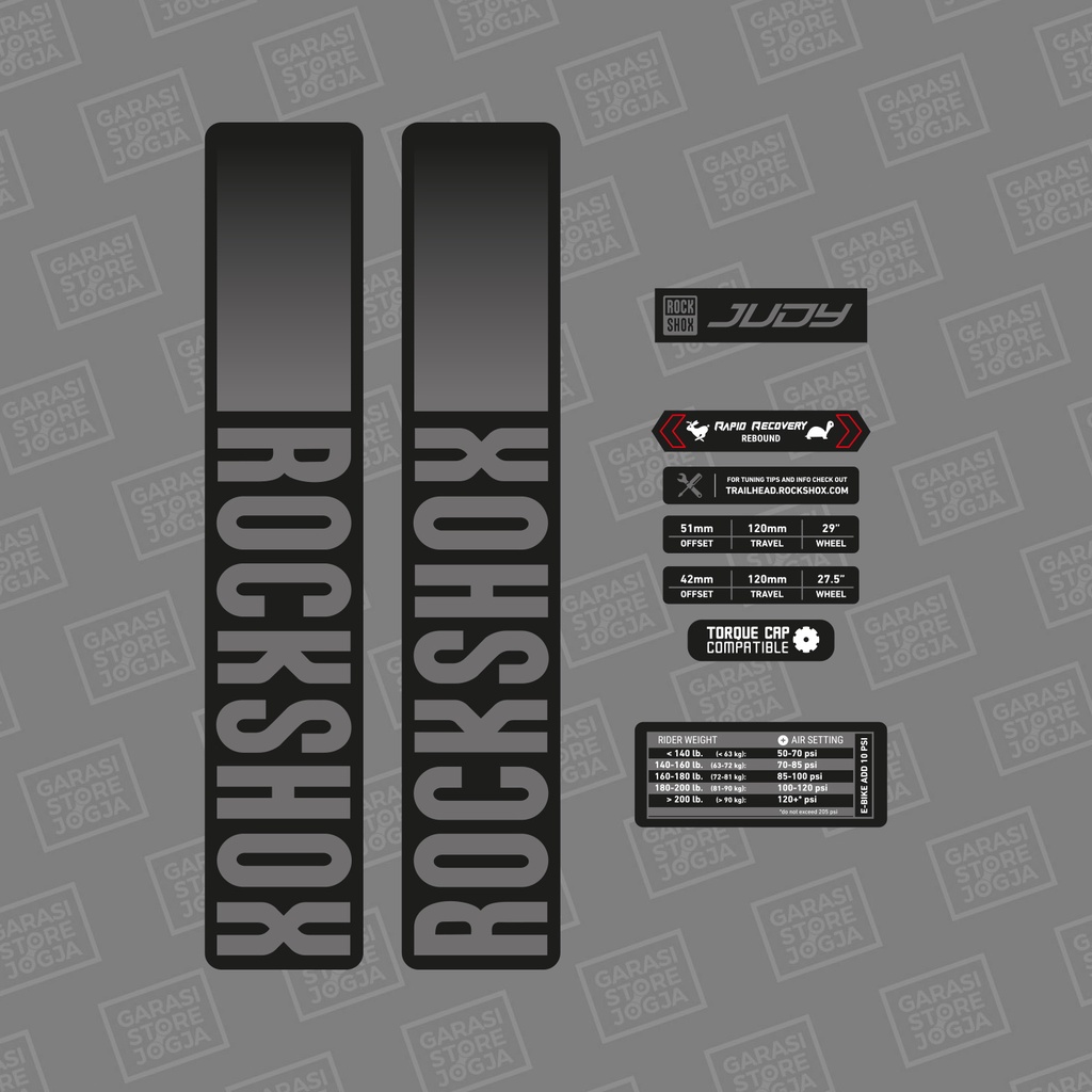Rockshox Judy 2021 Fork Sticker Decal | Shopee Philippines