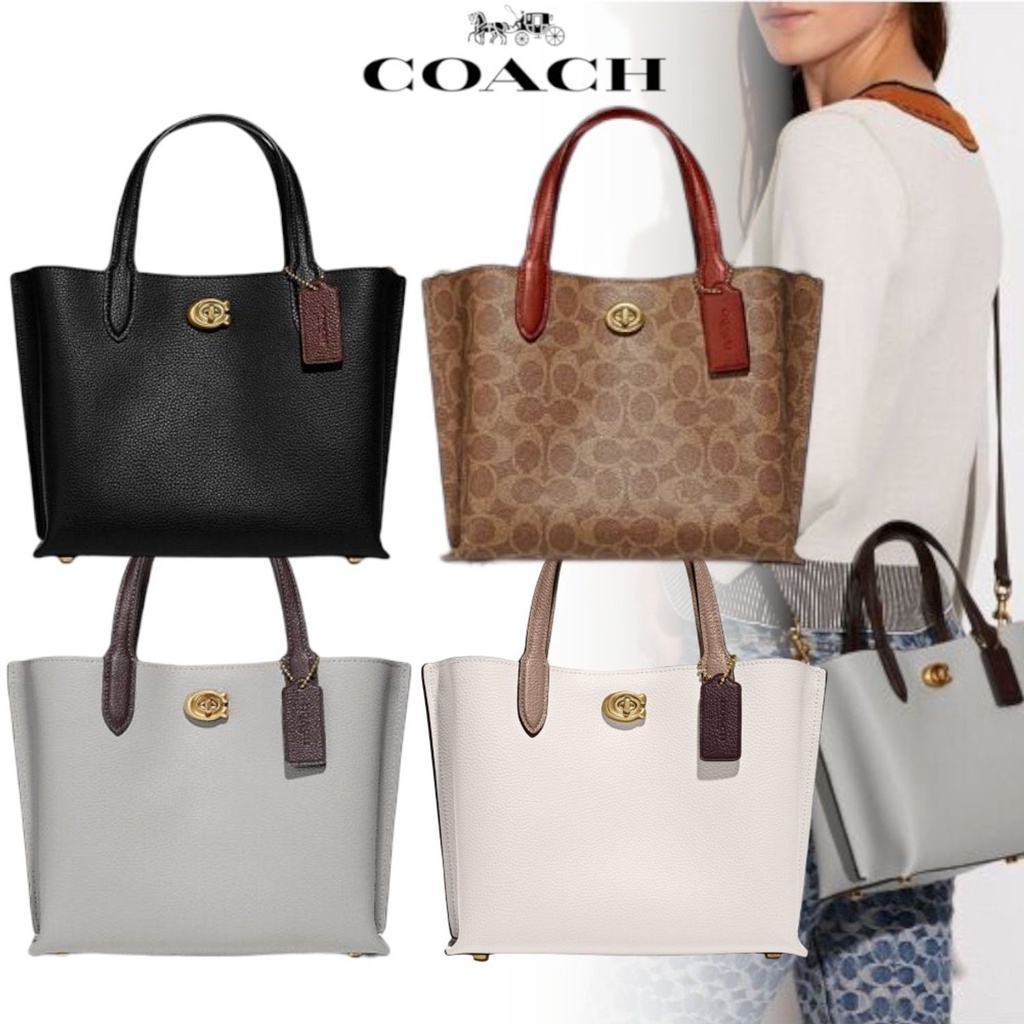 Authentic Coach C8561 Willow Leather Tote Bag | Shopee Philippines