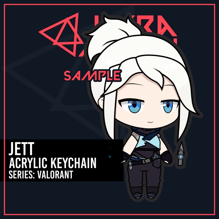Keychain Valorant Jett FPS Game | Kyramerch Anime Fanmerch Dealer ...
