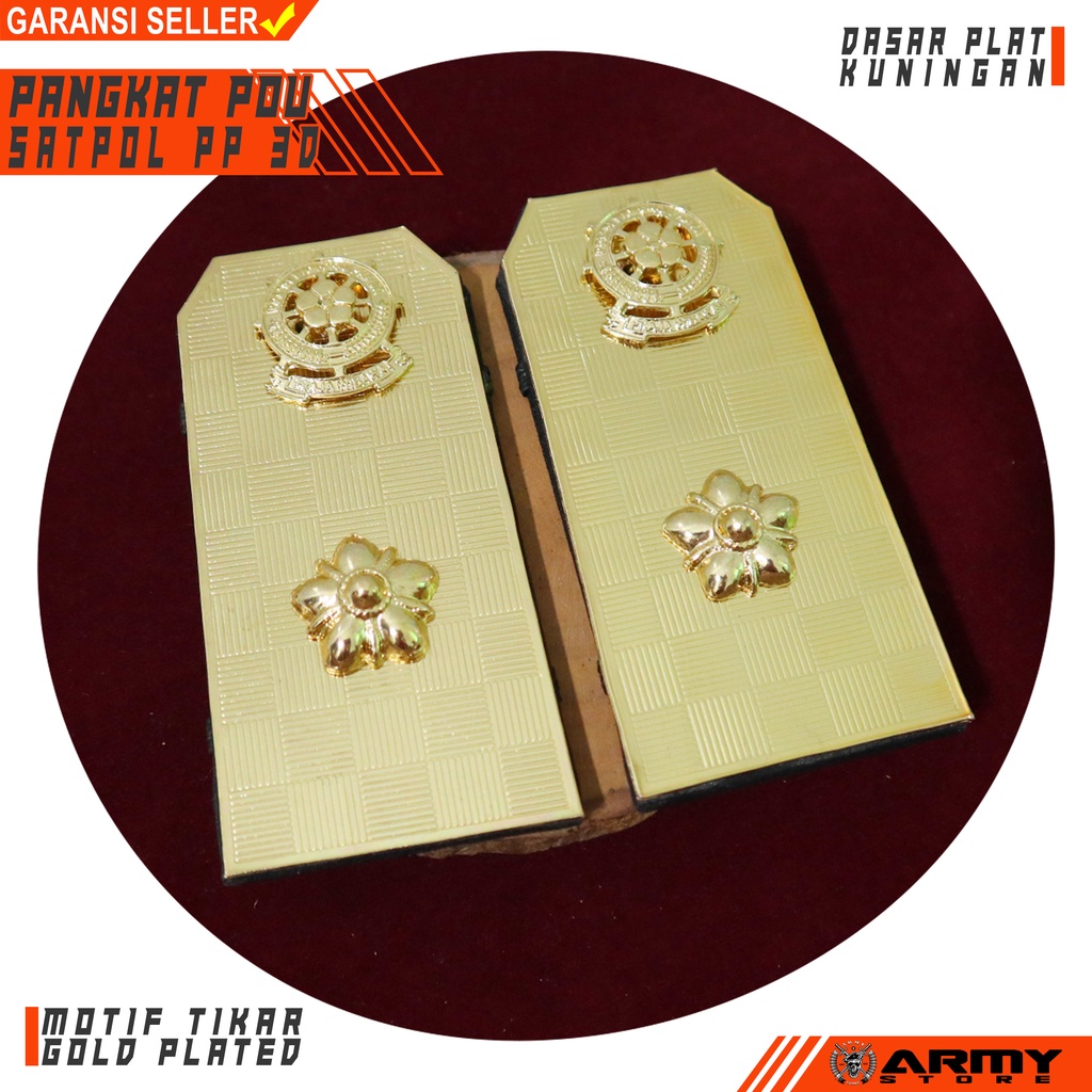 3D satpol pp pdu rank | Shopee Philippines