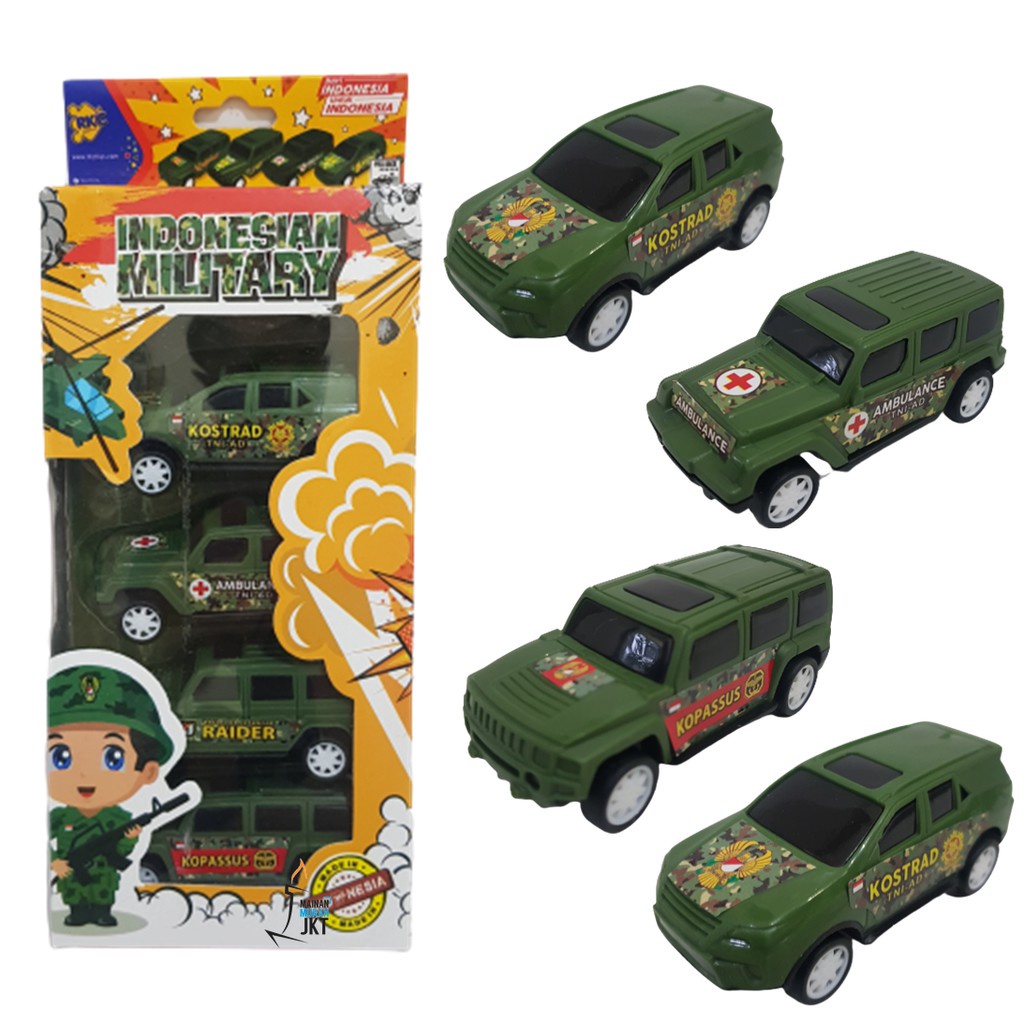 Indonesian Military Toy Car Pull Back Military Car RKC02136-1 | Shopee ...