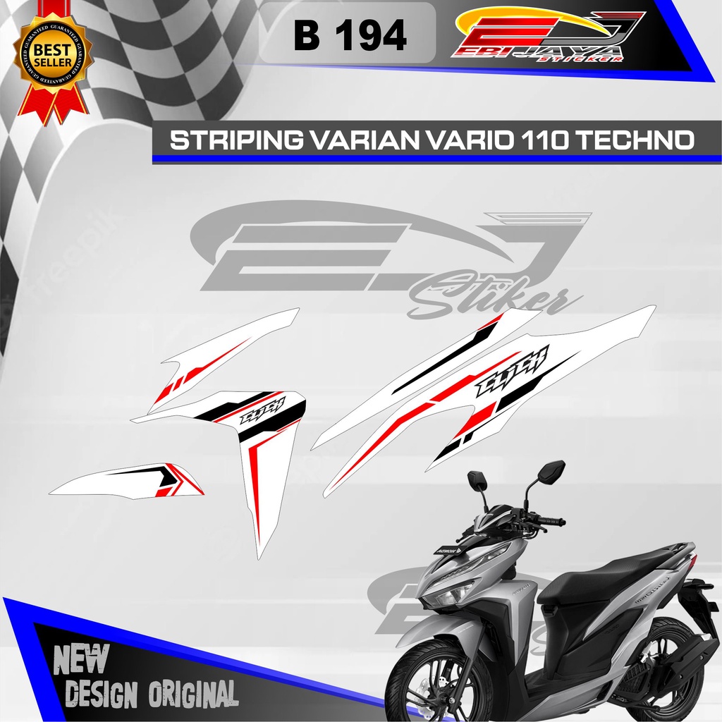 Striping Sticker Simple DECAL VARIO 110 TECHNO/DECAL VARIO 125/sticker ...