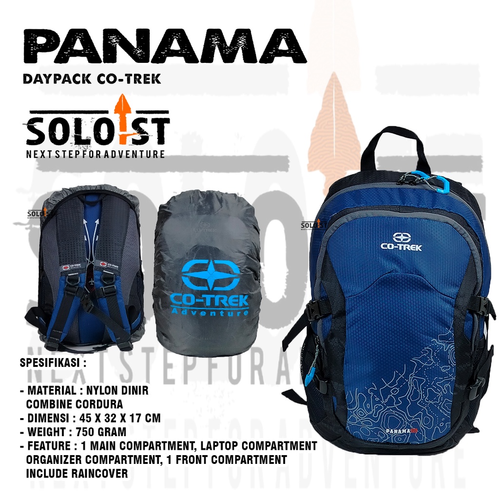Daypack Panama Cotrek school backpack Free rain cover | Shopee Philippines