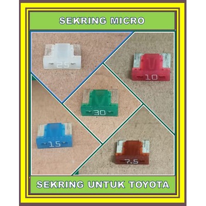 FUSE FOR TOYOTA KIJANG INNOVA / FORTUNER / YARIS / VIOS / ALPHARD ...