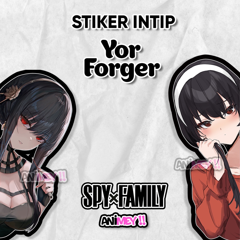 Yor Forger Spy Family Side Peep Sticker / Waterproof Anime sticker ...