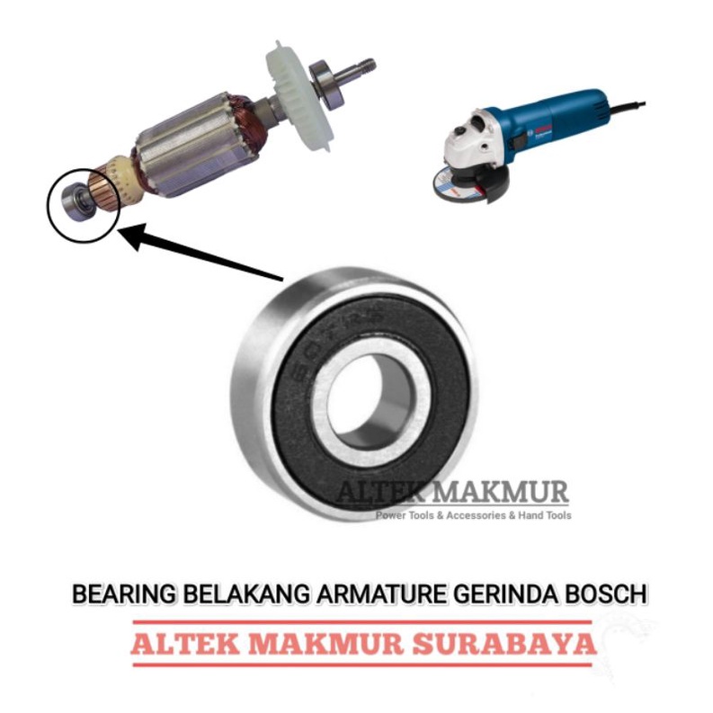 Rear Bearing Lower/ for Bosch GWS 6-100 Grinding Armature / 060 / 5-100 ...