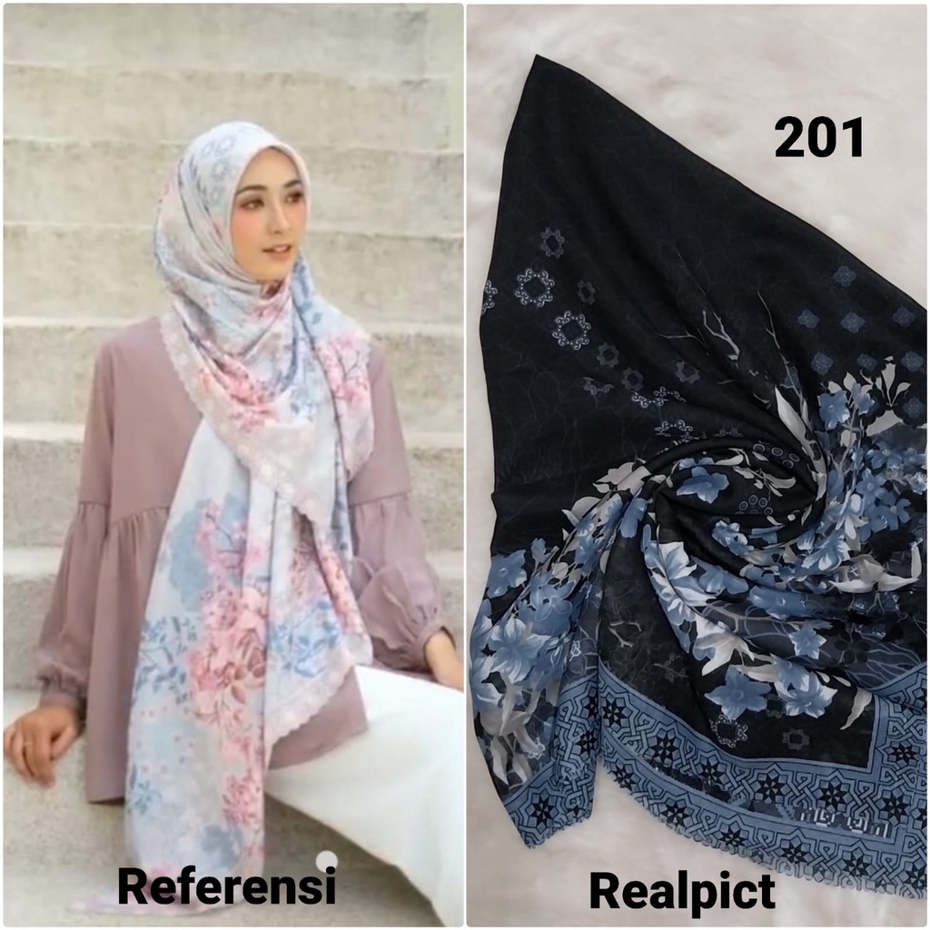 Rectangular Hijab With The Latest motif Of The Hijab With The Latest ...