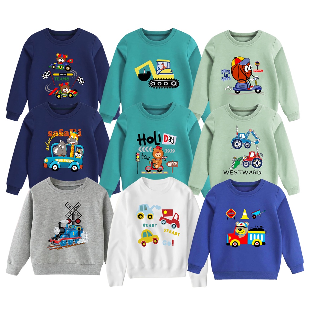 Little Sun Zone Crewneck Sweater for Children 1-10 Years Old Boys and ...