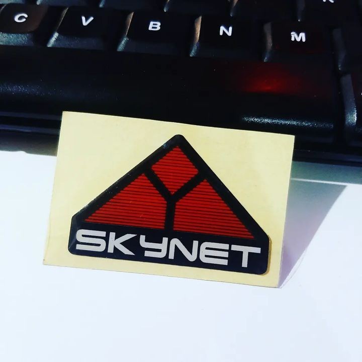 SKYNET Resin Embossed Sticker Small 3D Logo Sticker Terminator Unit ...