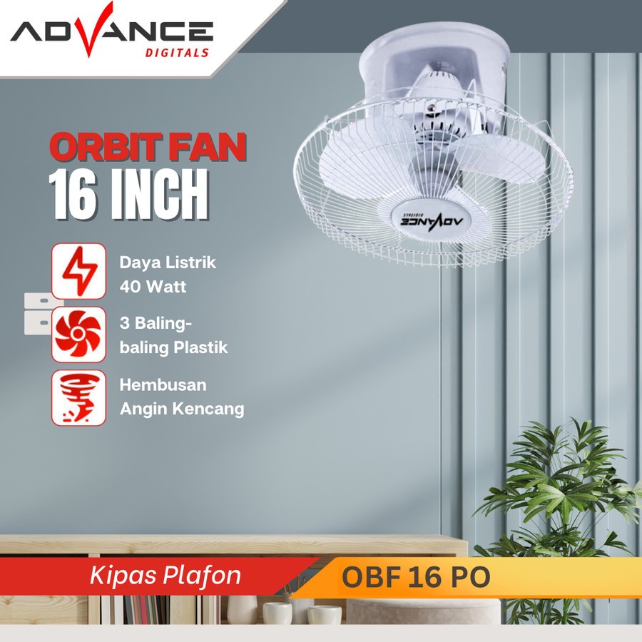 Orbit Fan ADVANCE OBF 16 Auto Fan 5 Speed 40 cm Ceiling Fan | Shopee ...