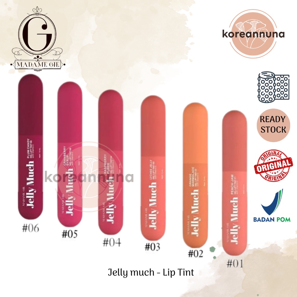 Madame Gie Madame Jelly Much - Lip Tint Jelly | Korean | Shopee Philippines