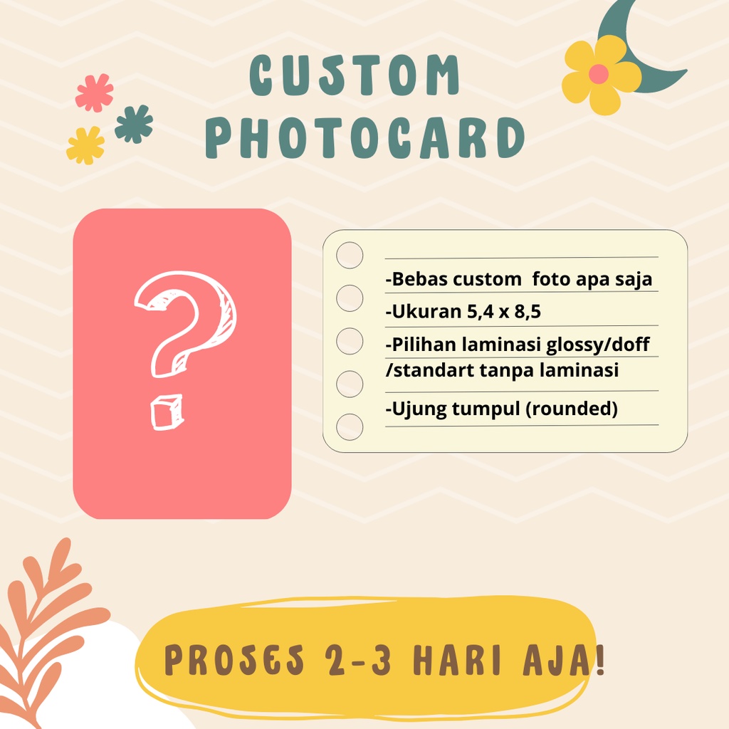 Custom PHOTOCARD UNIT | Polaroid photo printing services poster 2R 4R ...