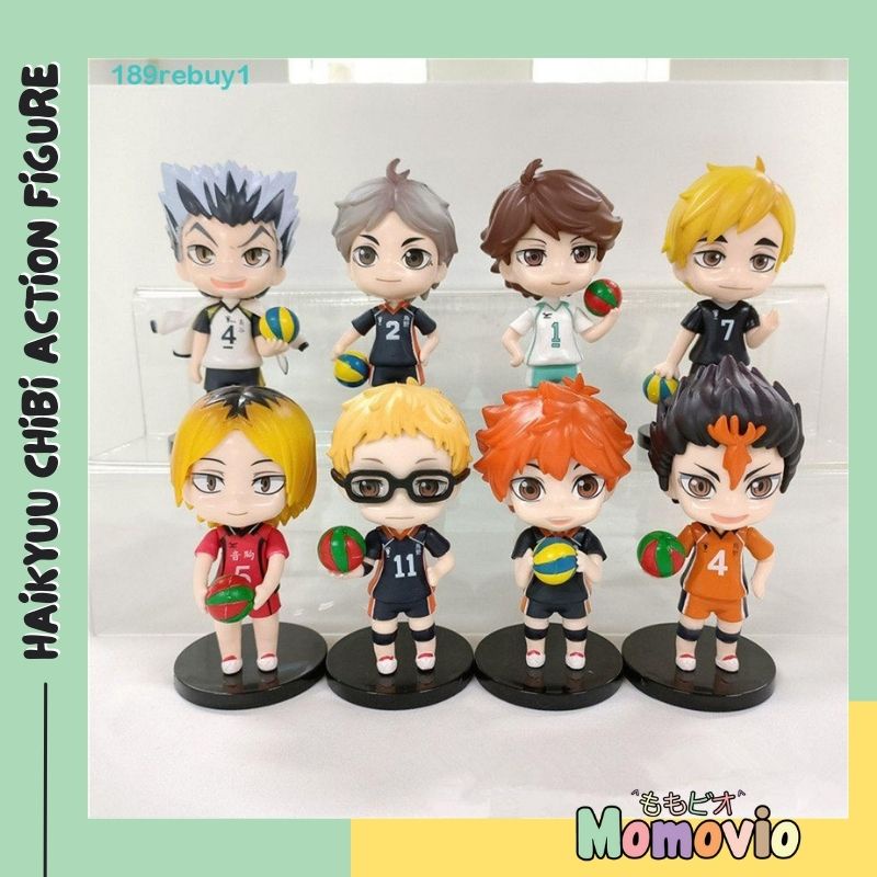 Haikyuu Anime Chibi Action Figure Nishinoya Yu Bokuto Kotaru Hinata ...