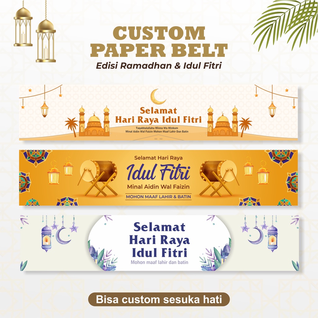 Papar Belt ramadhan edition / Paper Sleeve/Box Seal Label/Packaging ...