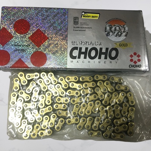 MATA Gold CHOCO Chain Long Eye Chain 128 TYPE H 428-128 | Shopee ...