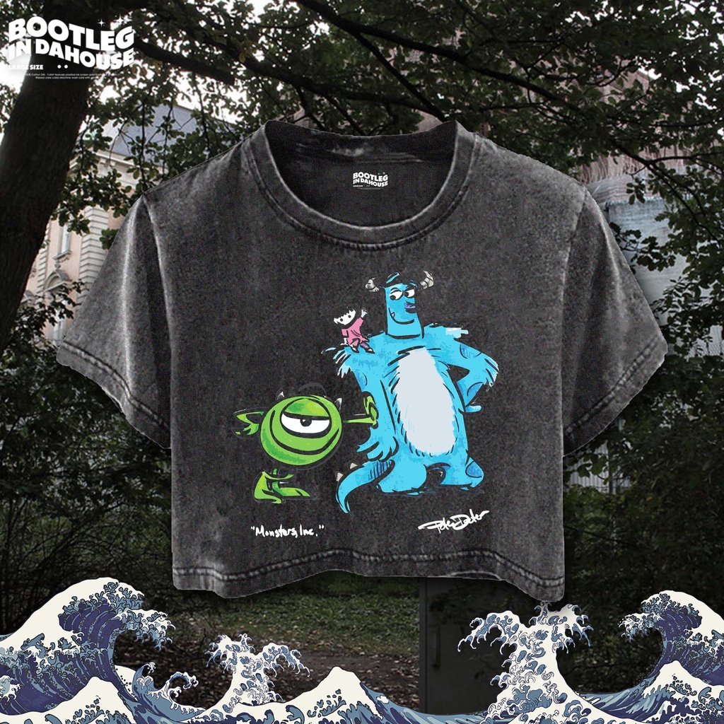 Monster INC Oversize Washing Crop Top | Shopee Philippines