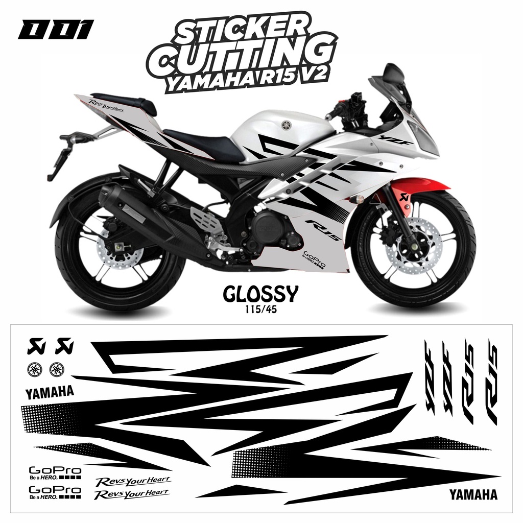 Cutting Yamaha R15 V2 / decal Cutting Yamaha R15 V2 / Cutting Yamaha ...