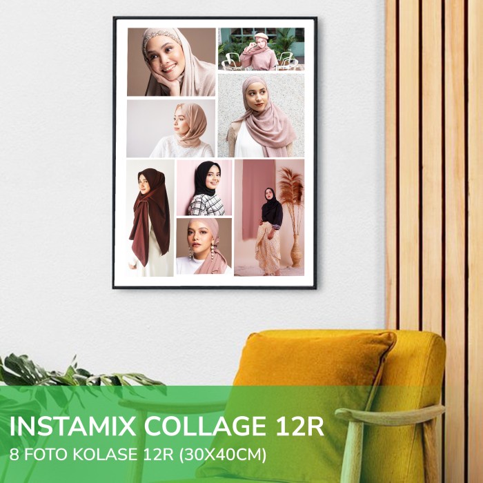 Photo Frame Collage 12R Print Photo Frame Collage 30X40Cm | Shopee ...