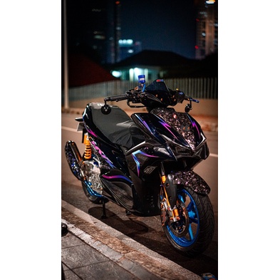 Aerox OLD 155vva CUSTOM STRIPING RAINBOW Transparent Material | Shopee ...